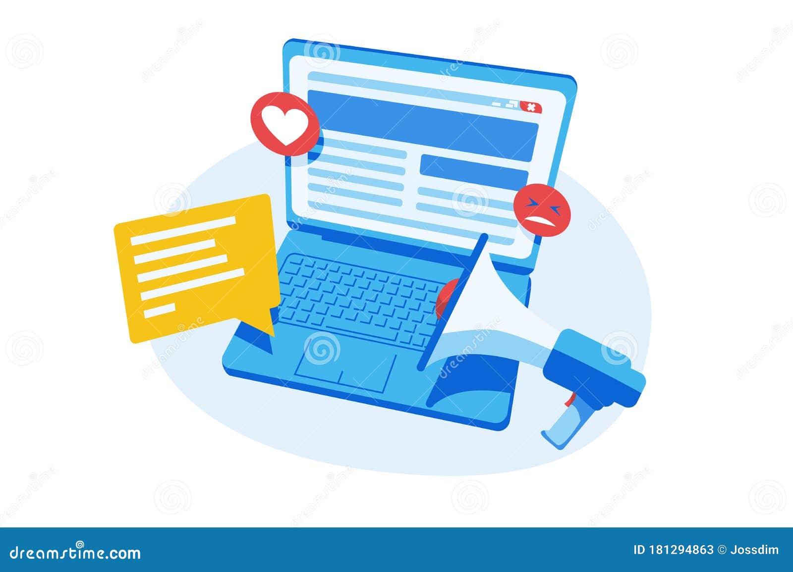 Modern Laptop With Graph On Screen. Finance Statistics Report ...