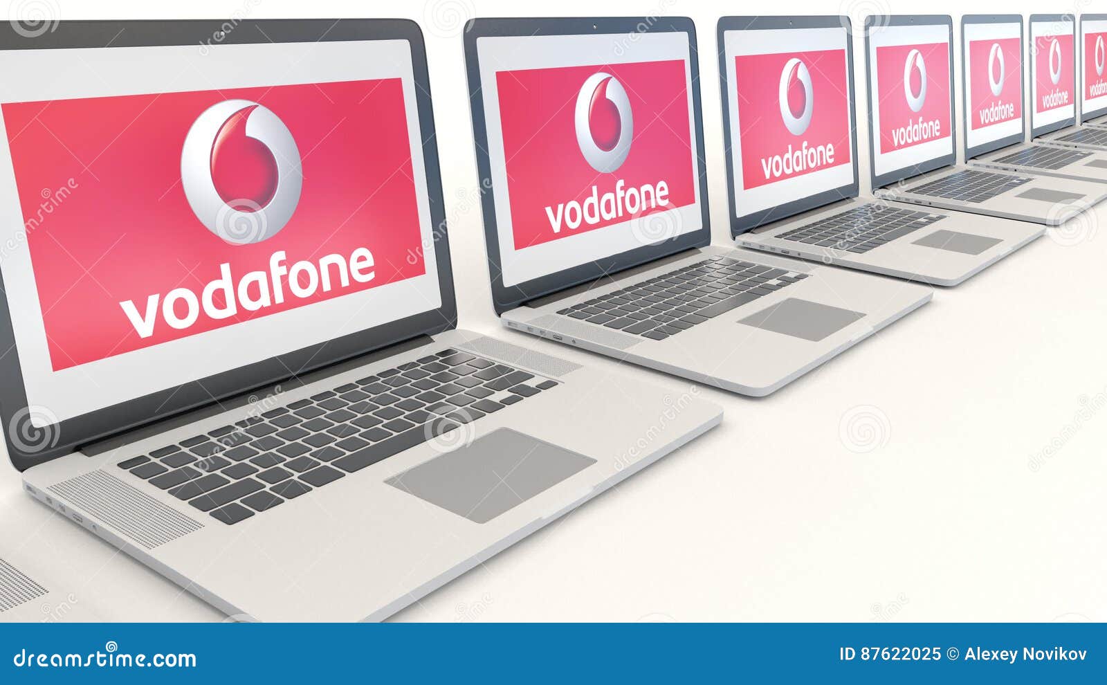 Vodafone Logo Illustration Editorial Cartoon Vector | CartoonDealer.com ...