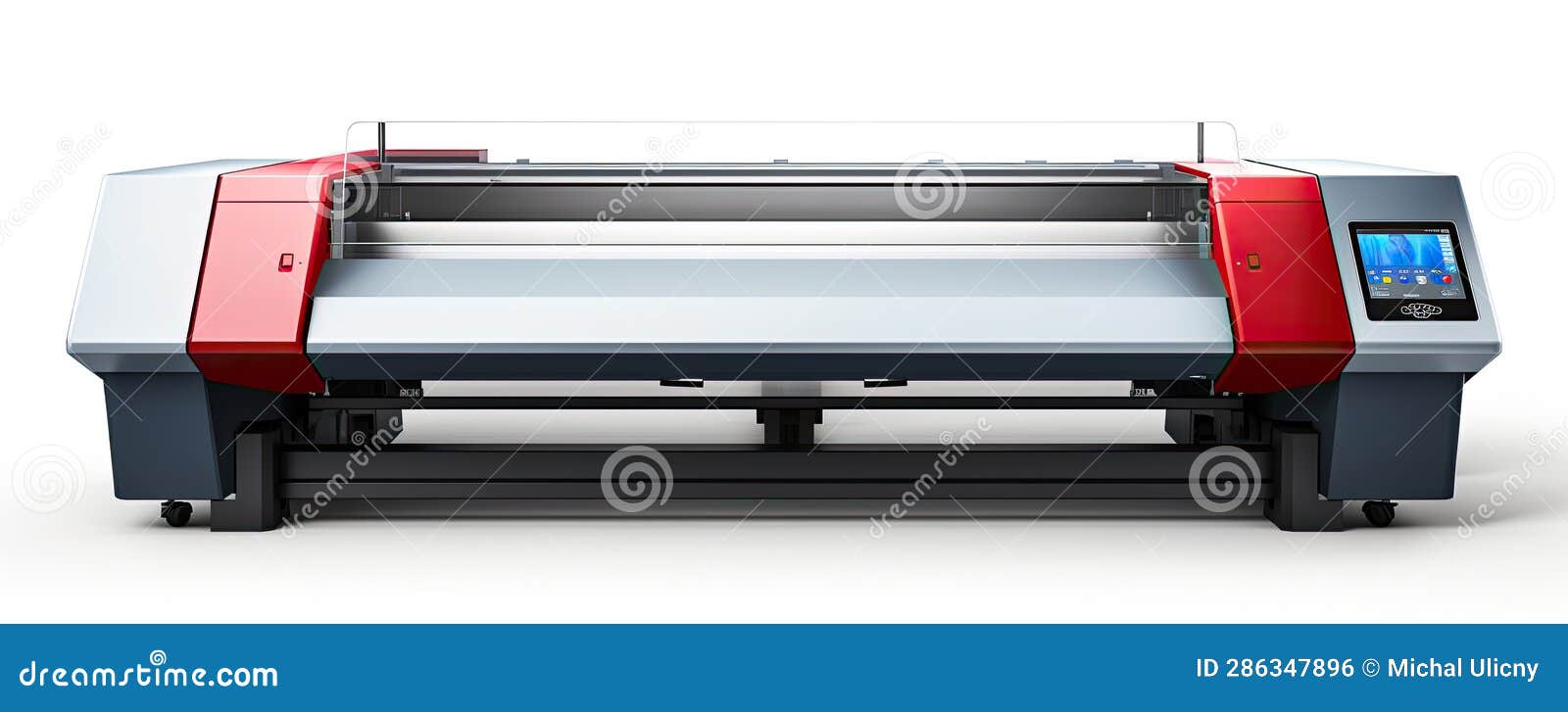 Large Printers In A Factory. Printing Industry Machines. Plotter For ...