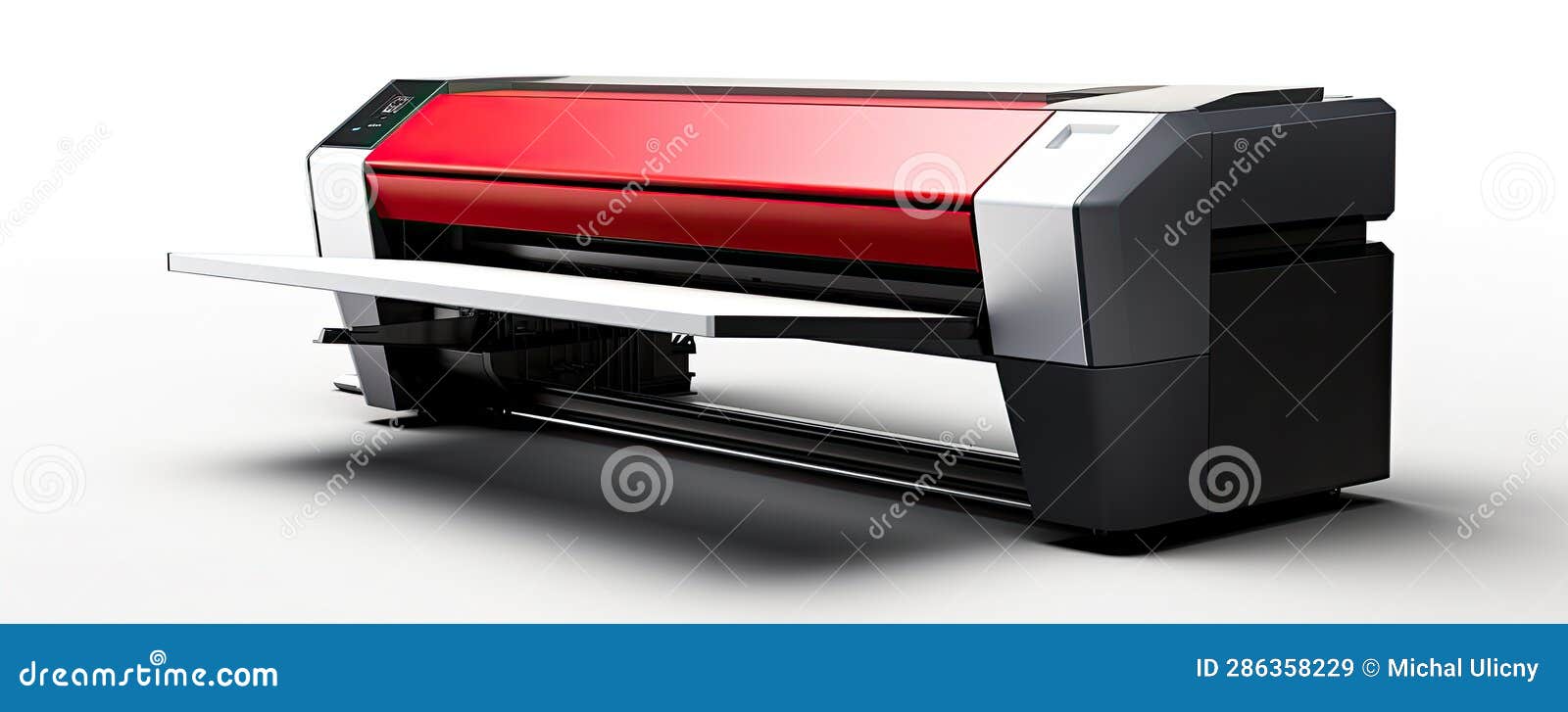 Large Printers In A Factory. Printing Industry Machines. Plotter For ...