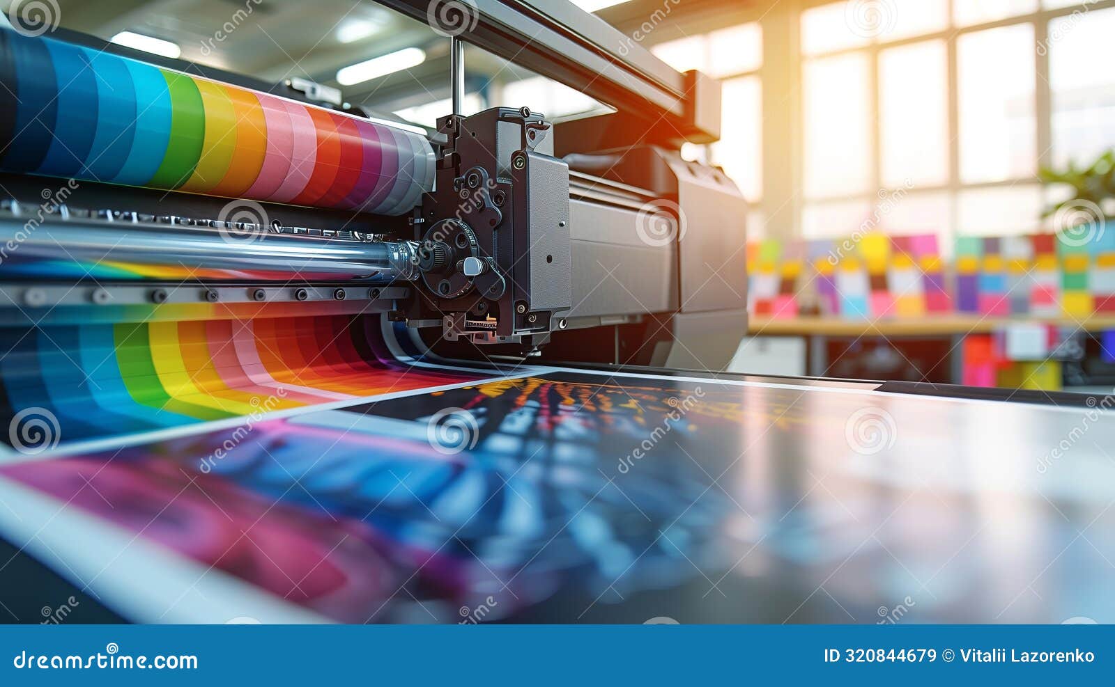 Work Laminator Machine Cartoon Vector Illustration | CartoonDealer.com ...