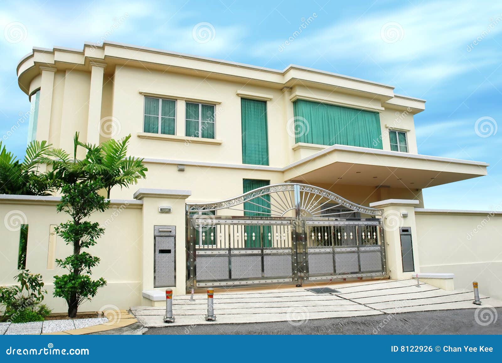 Large House Covered With Sape Grass, Indigenous Tribe Village Near ...