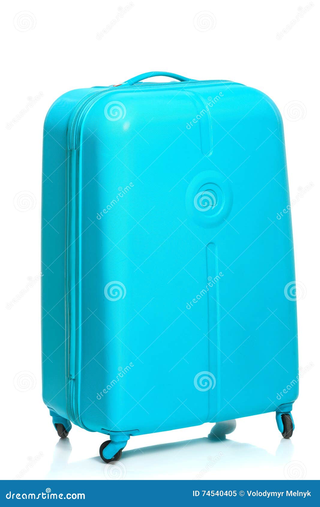 The Modern Large Suitcase on White Background Stock Image - Image of ...