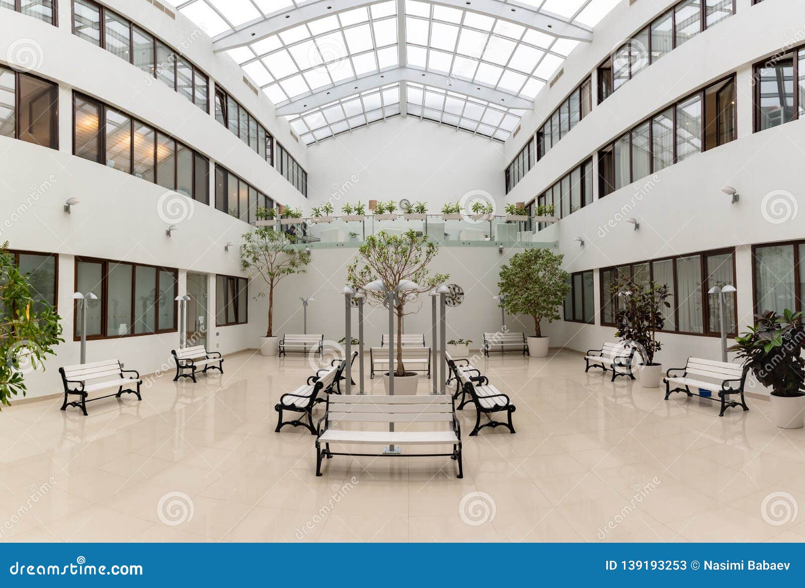 Modern large waiting room stock image. Image of clinic - 139193253