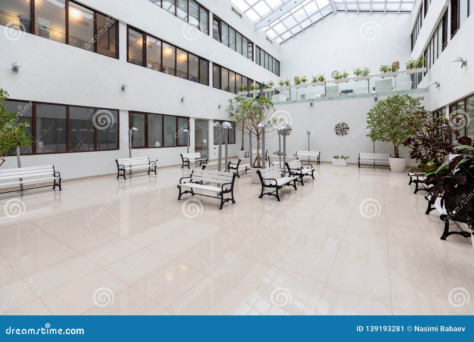 Modern large waiting room stock image. Image of clinic - 139193281