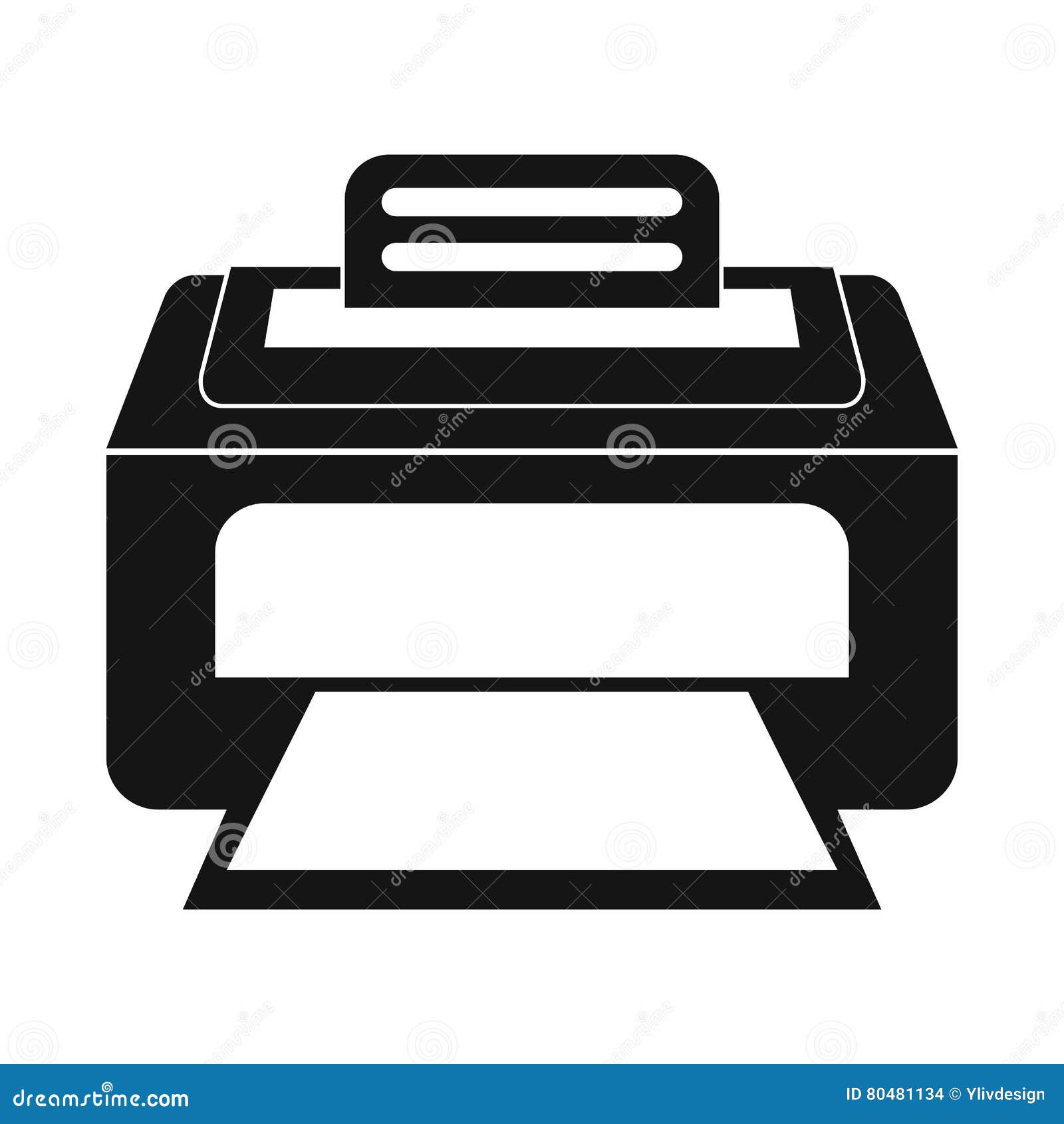 Modern Laser Printer Icon, Simple Style Stock Vector - Illustration of ...