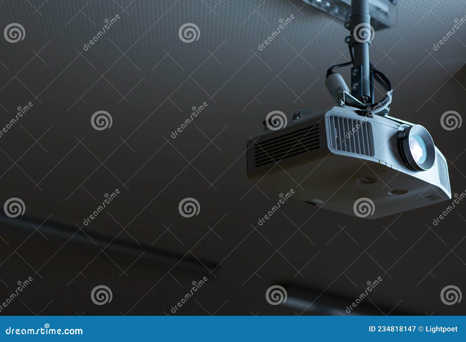 Modern Laser Projector in a Conference Room Stock Image - Image of ...