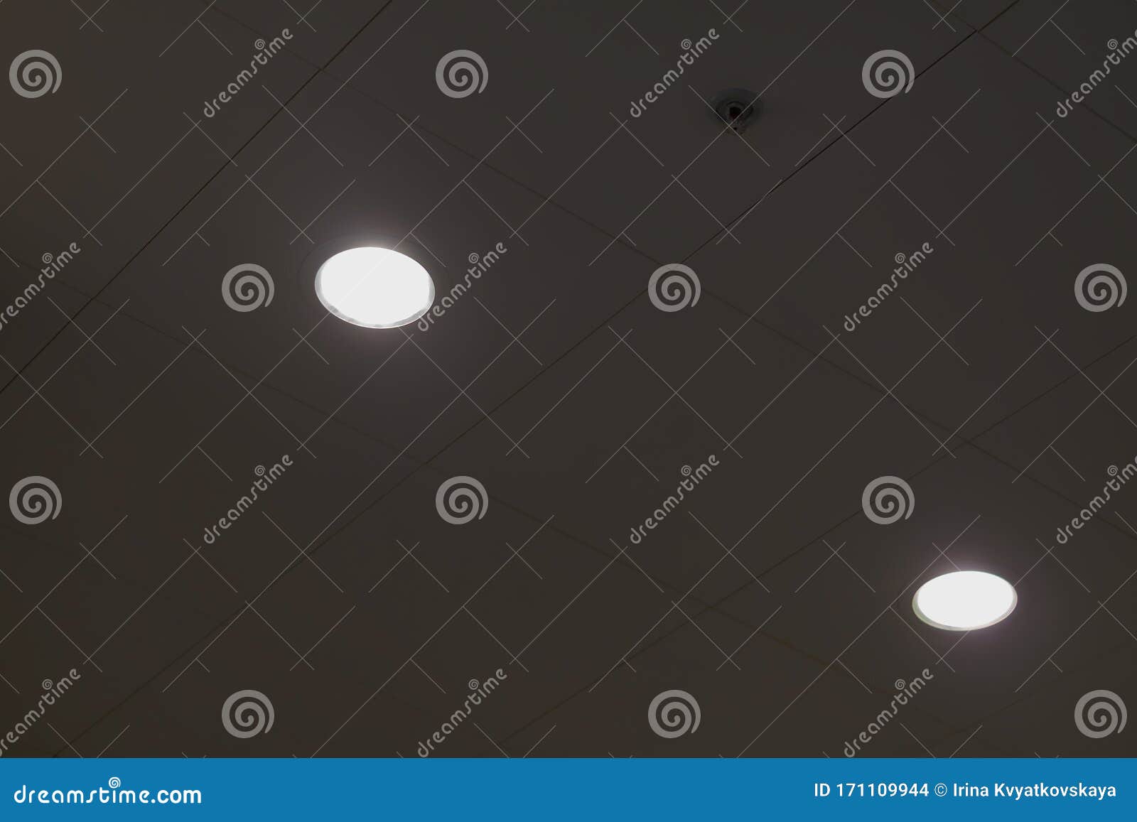 Modern Layered Ceiling with Embedded Lights Stock Photo - Image of ...