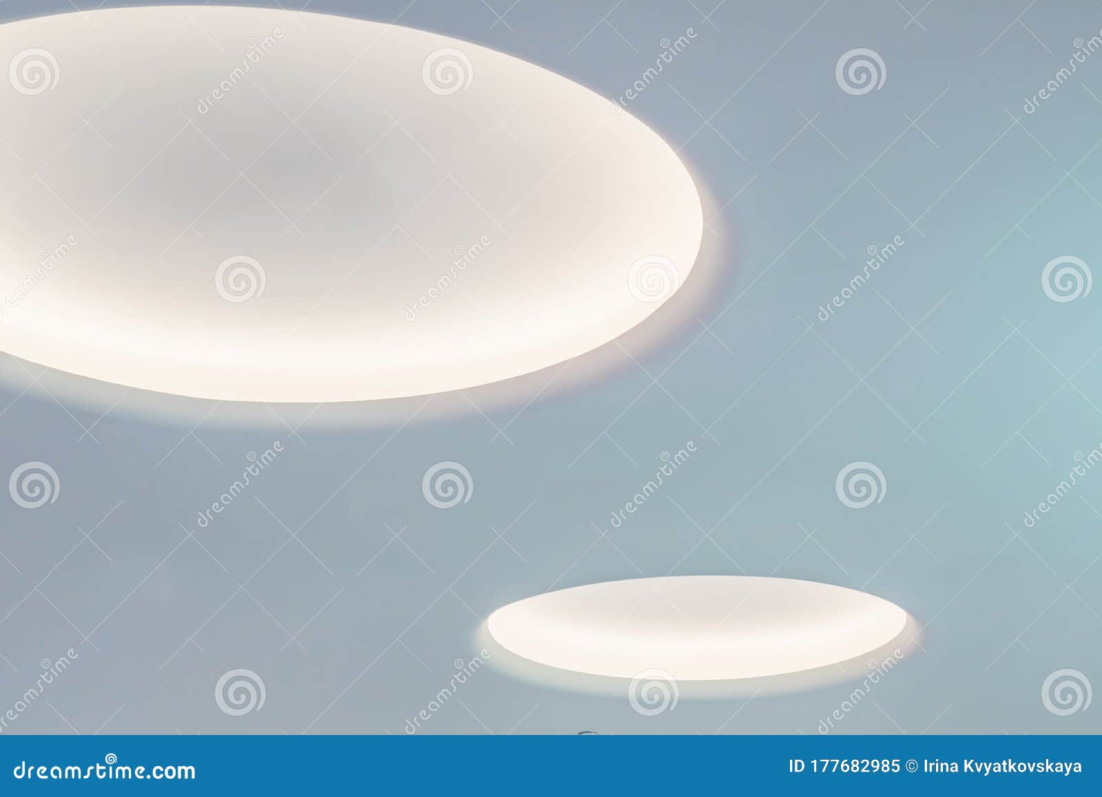 Modern Layered Ceiling with Lights Stock Image - Image of white, inside ...