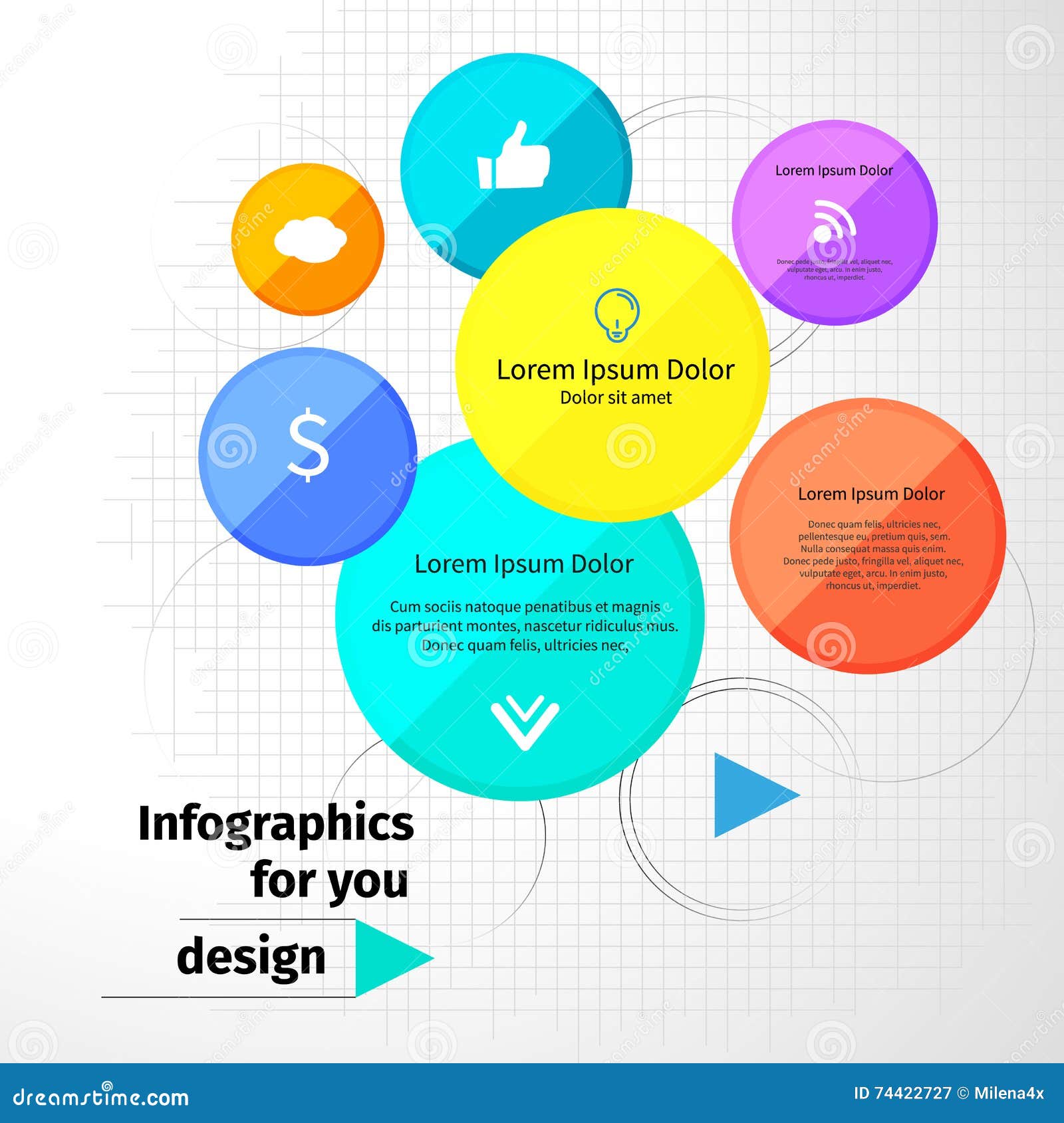 Modern Layout Design, Flat Background, Vector Stock Vector ...