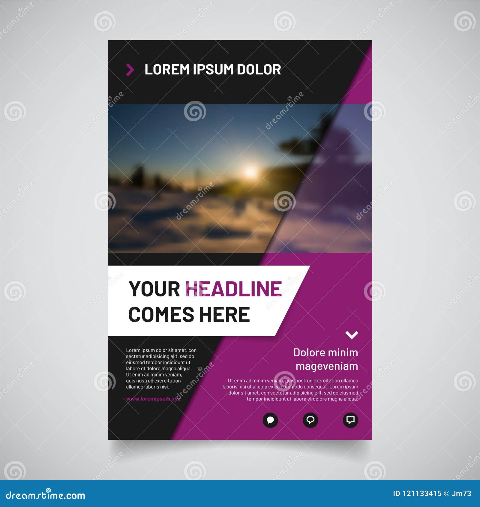 Modern Layout Template for Your Leaflet Etc Stock Vector - Illustration ...