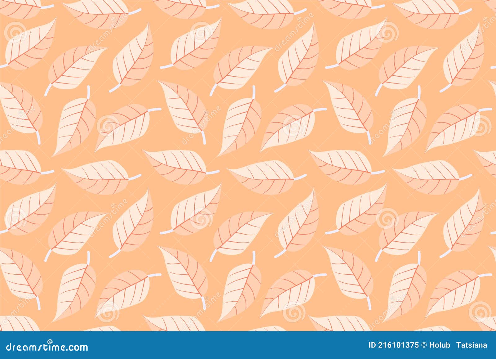 Modern Leaf Illustration Pattern. Tropical Background with Leaves ...