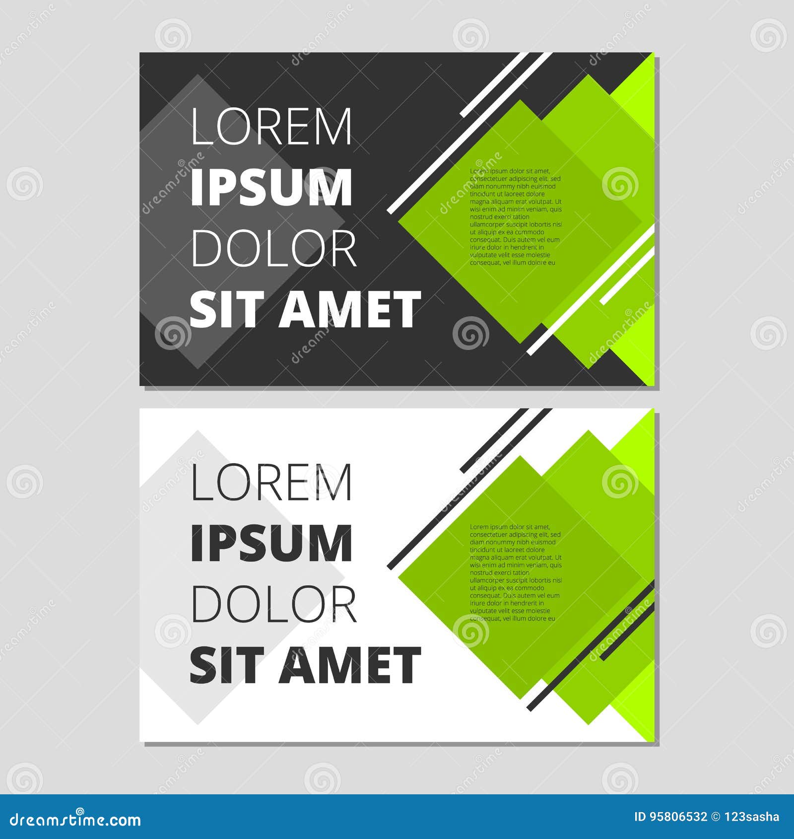 Modern Leaflet Template With Colorful Triangles Vector Illustration ...