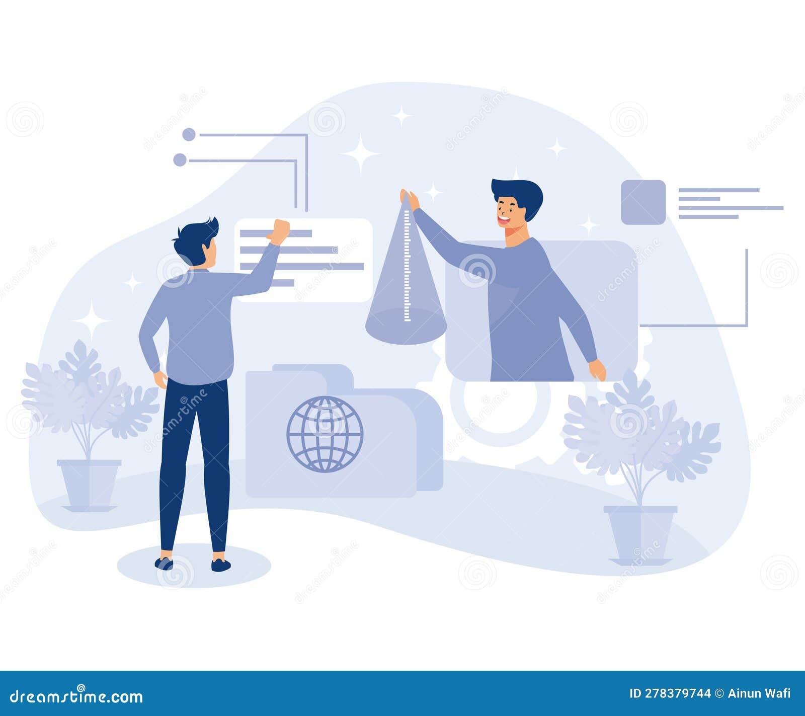 Modern Learning Concept, VR and AR in Education, Technology Class ...