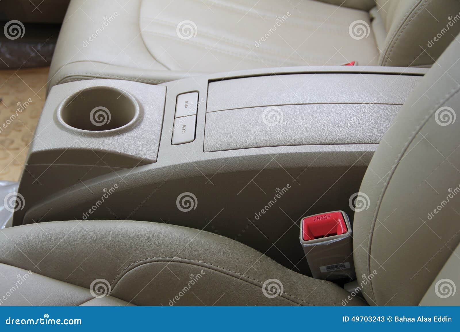 Modern Leather Car Seat and Arm Rest Stock Image - Image of inside ...