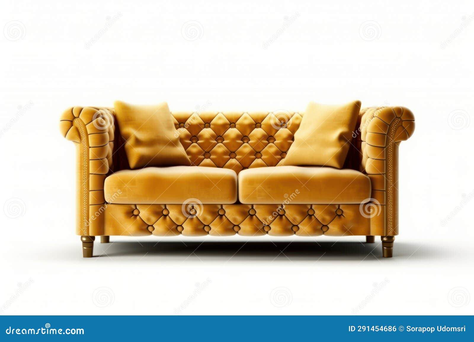 Modern Leather Couch with Simple Lines Stock Photo - Image of room ...