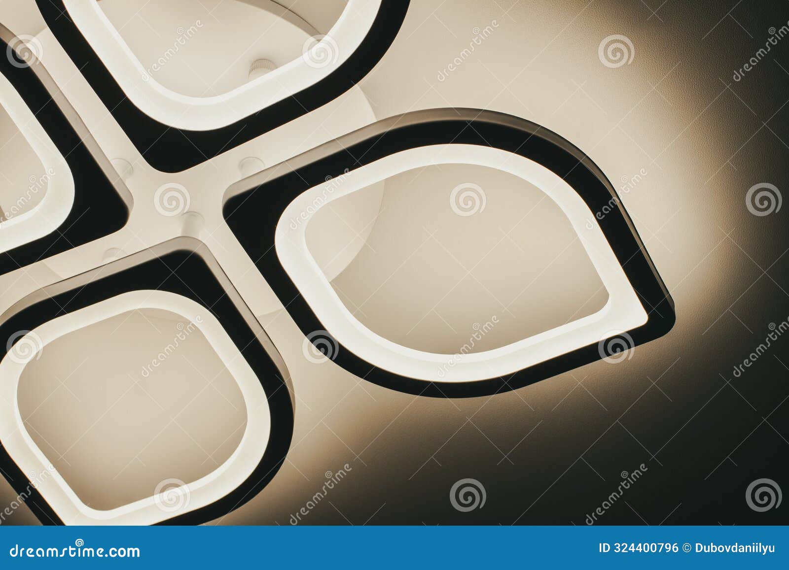 Modern LED Ceiling Light with Adjustable Color Temperature Light Source ...