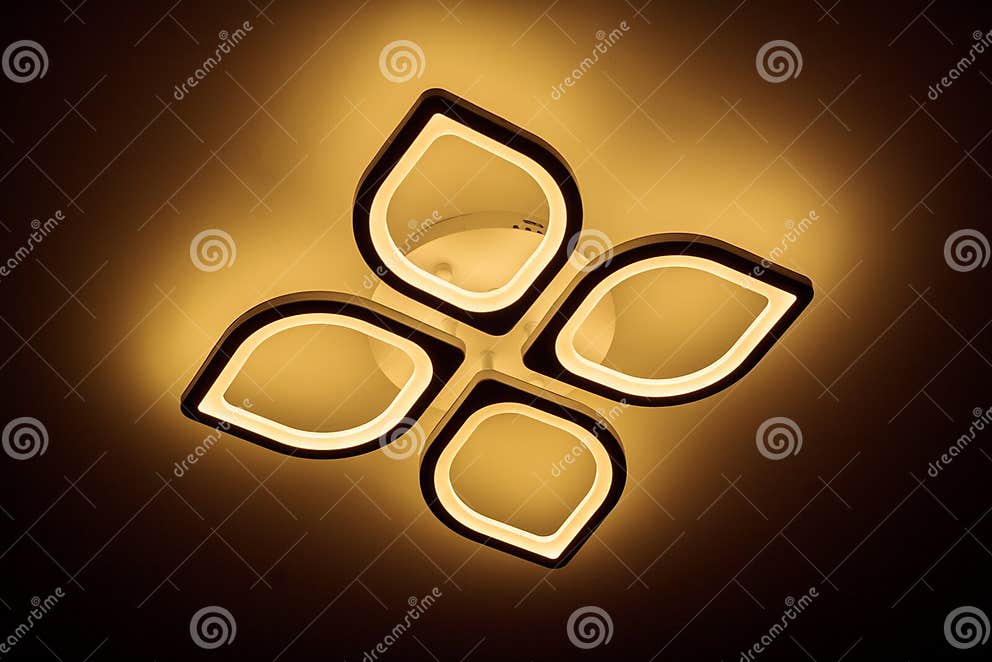 Modern LED Ceiling Light with Adjustable Color Temperature Light Source ...