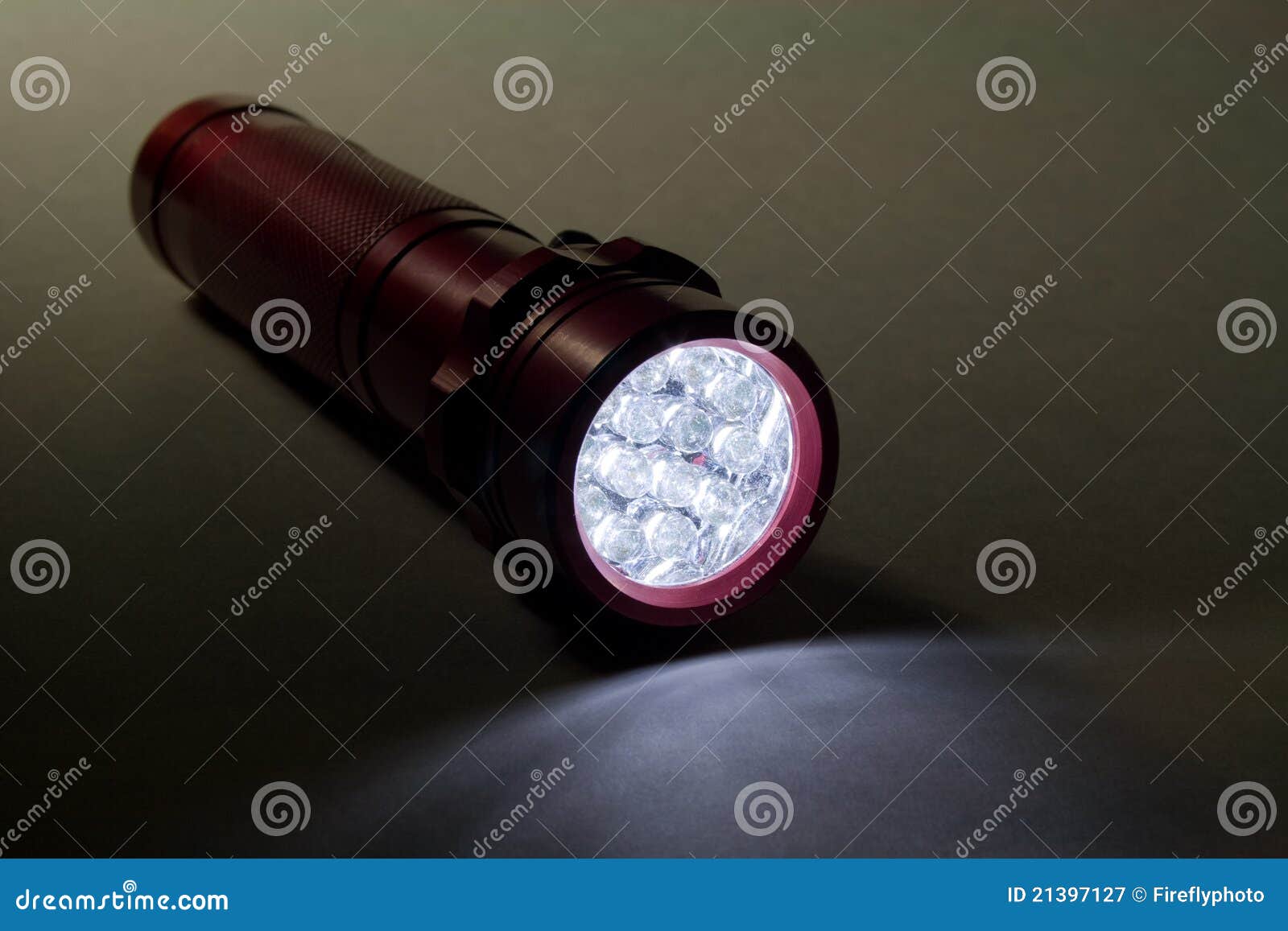 Modern LED Flashlight stock image. Image of battery, shine - 21397127