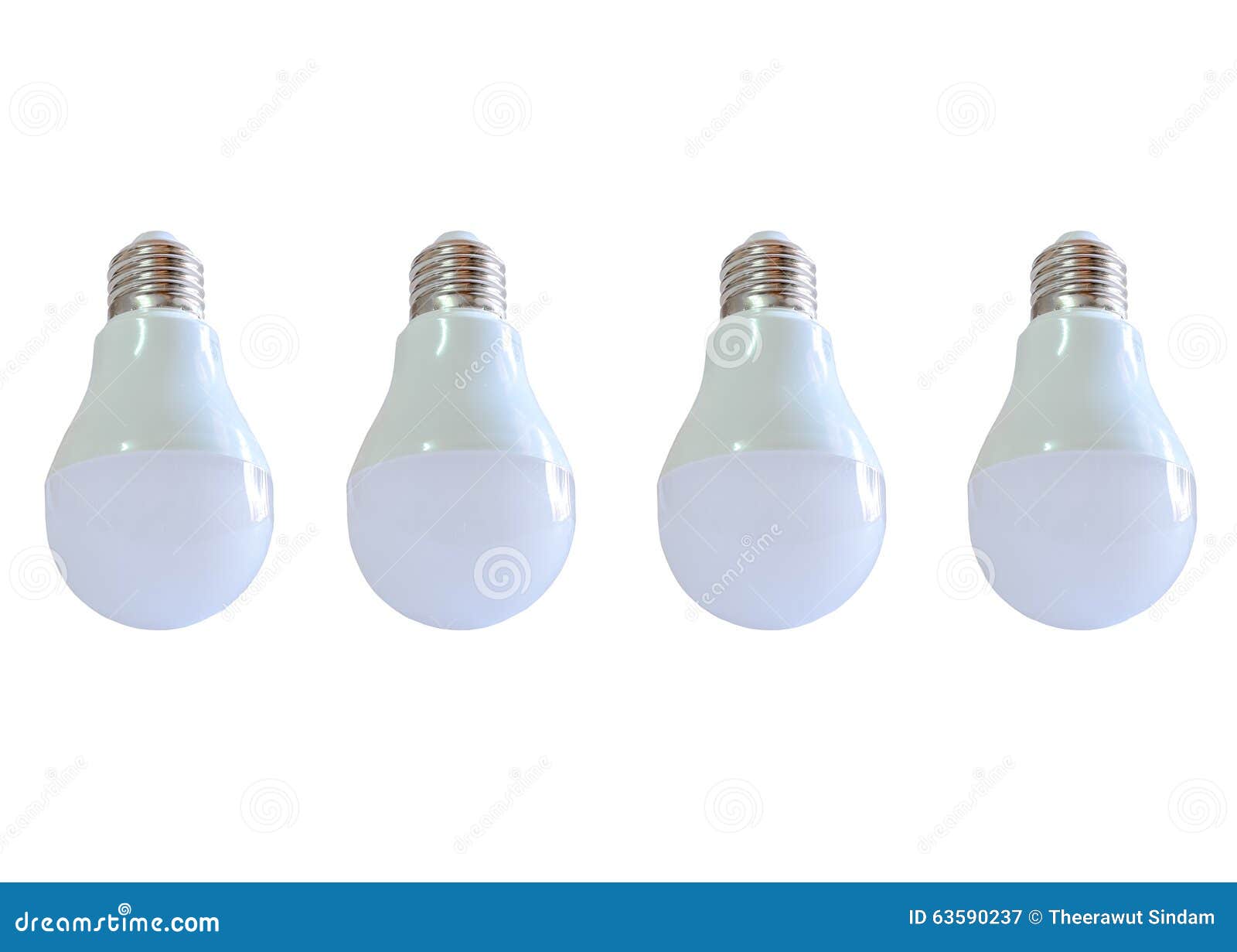 Modern LED Light Bulb (lamp) Isolated on White, ECO Energy Stock Image ...
