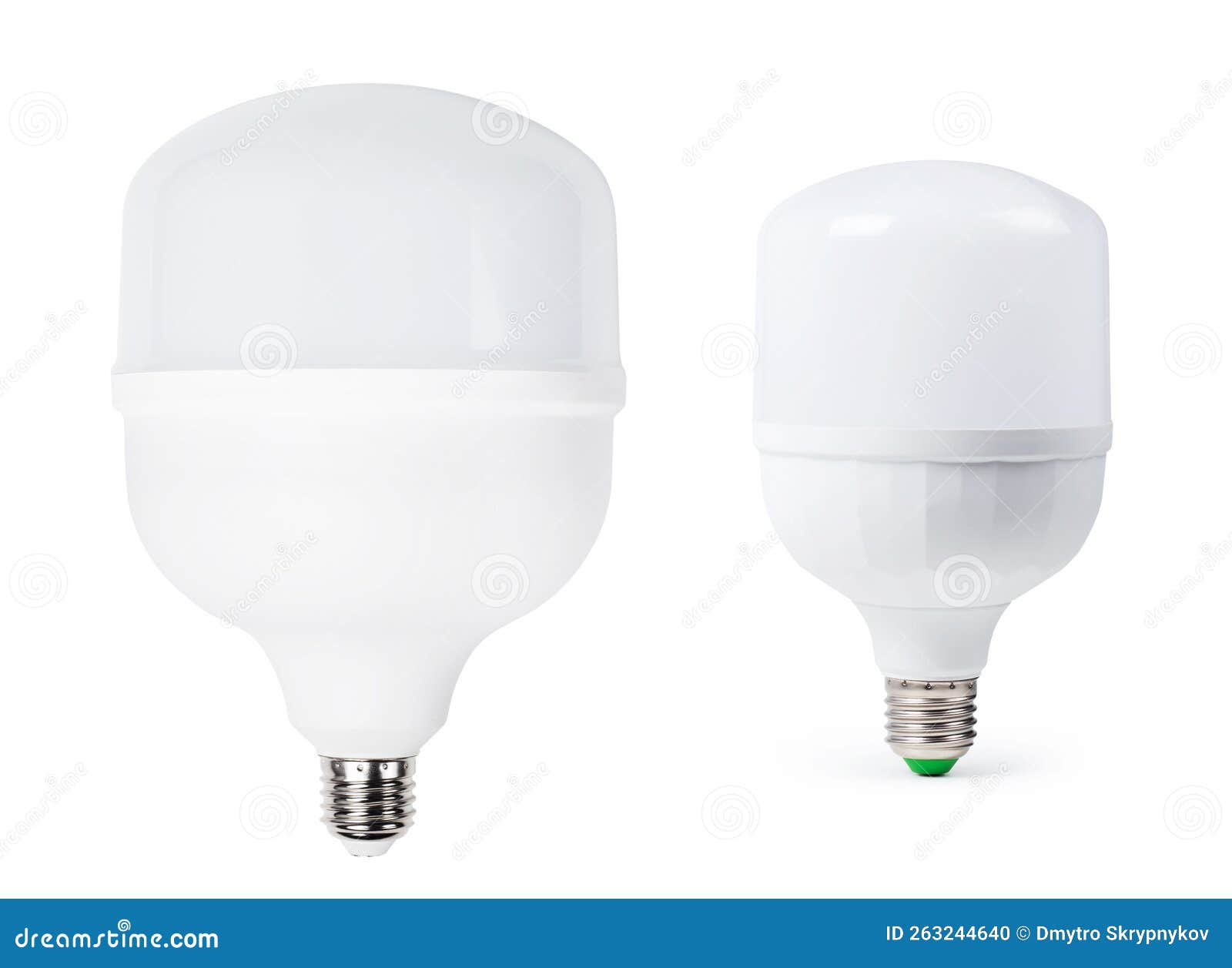 Modern LED Light Bulb on White Bacground Stock Photo - Image of ...