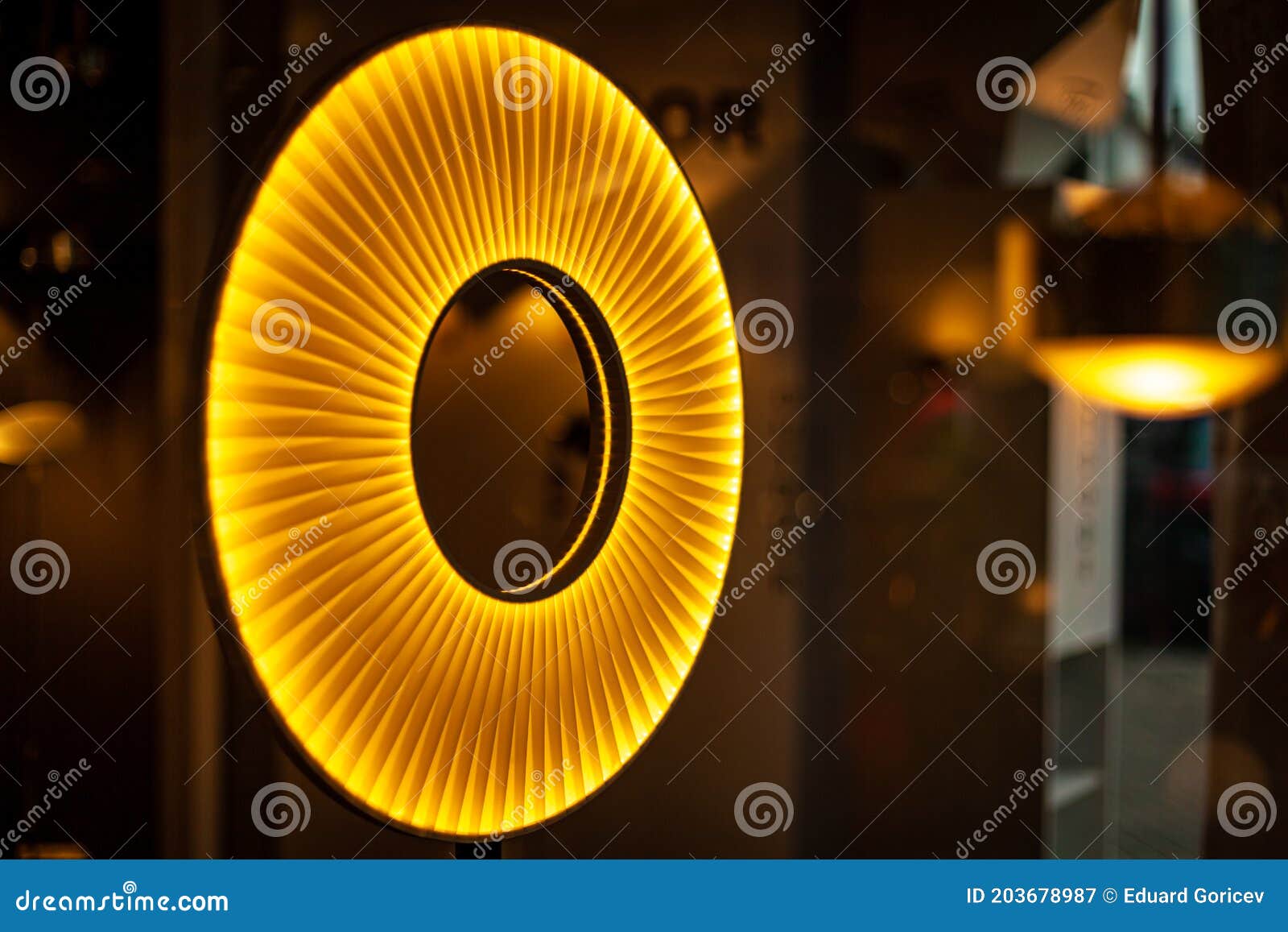 Modern Led Light with Warm Color Stock Image - Image of electricity ...