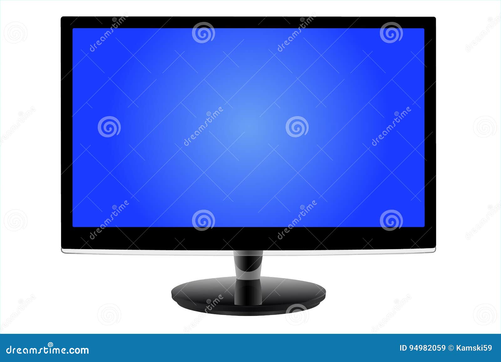 Modern led monitor. stock vector. Illustration of screen - 94982059