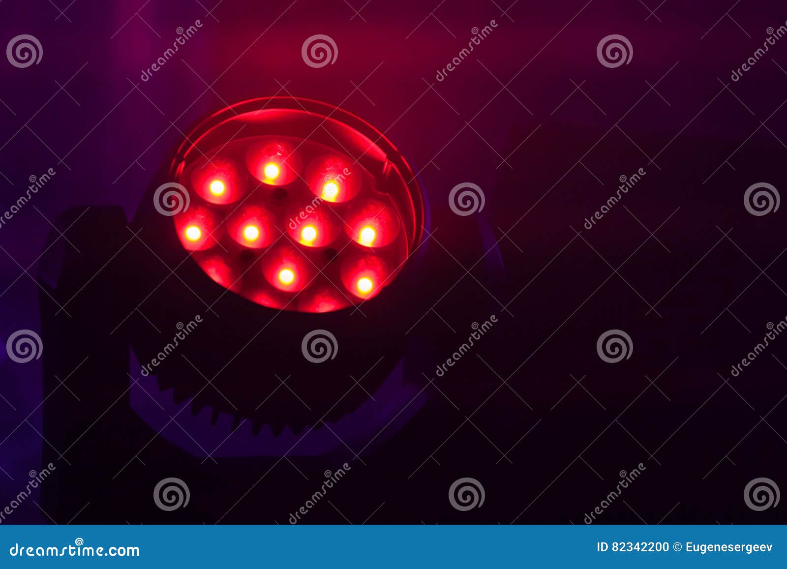 Modern LED Spot Light with Red Mood Stock Photo - Image of abstract ...