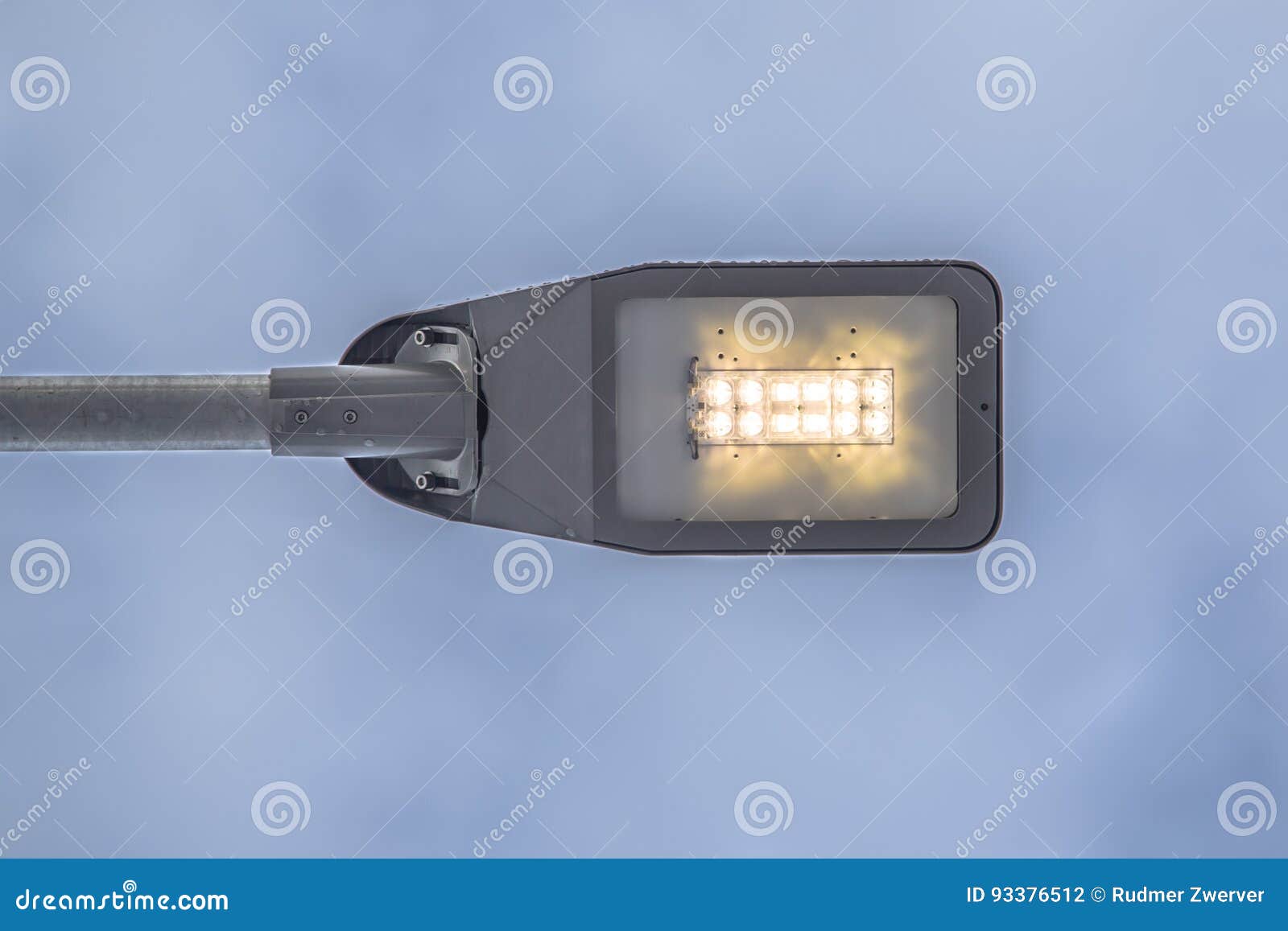 Modern LED Street Light Against Sky Stock Photo - Image of illumination ...