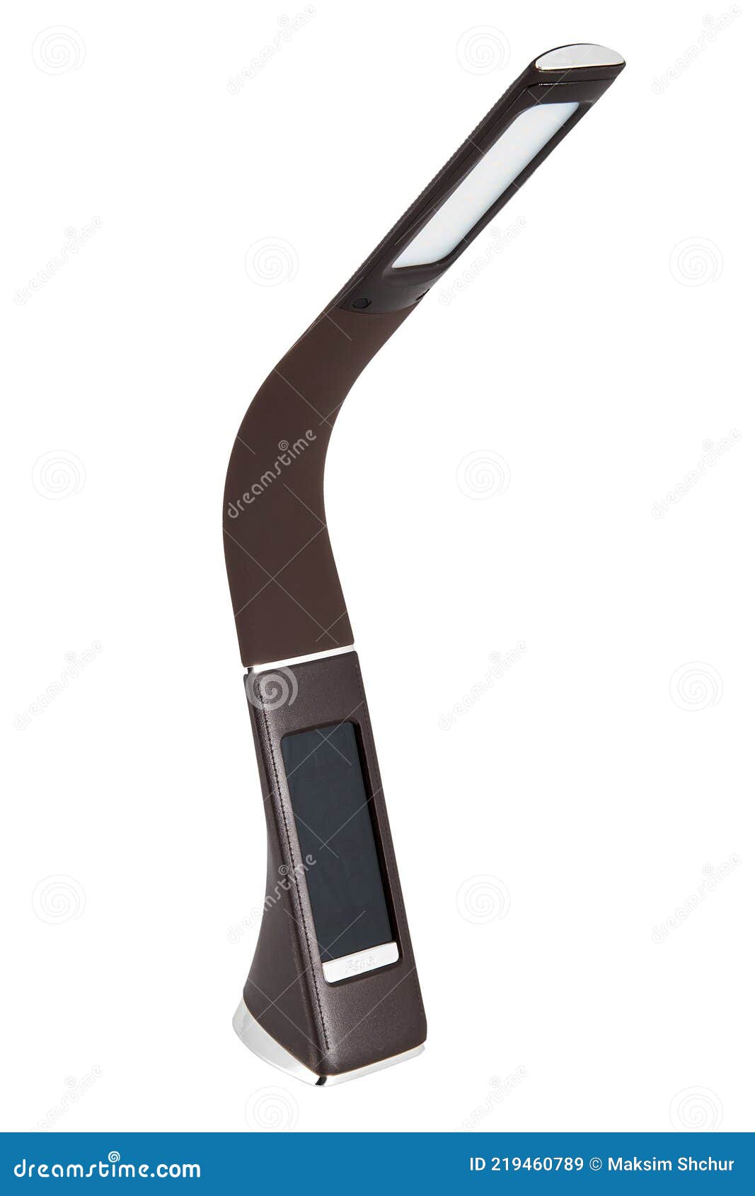 Modern LED Table Lamp on White Background Stock Image - Image of design ...