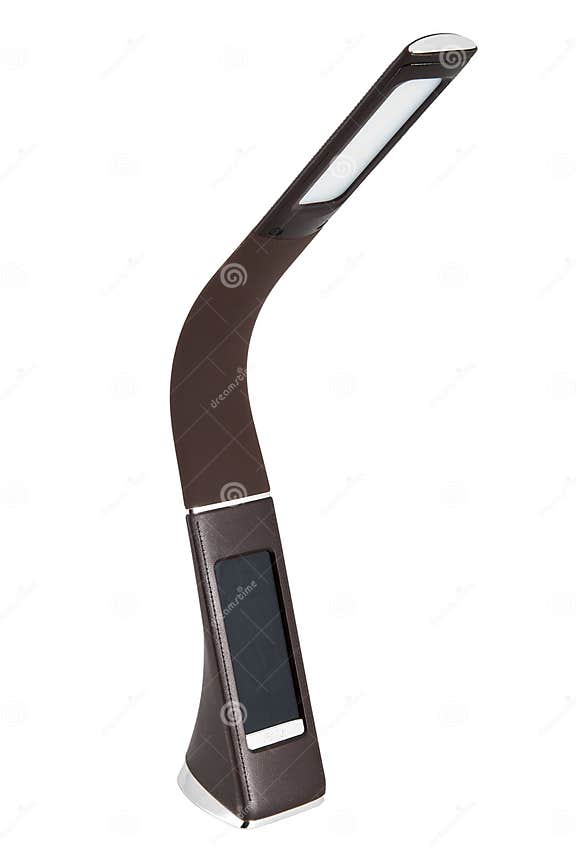 Modern LED Table Lamp on White Background Stock Image - Image of design ...