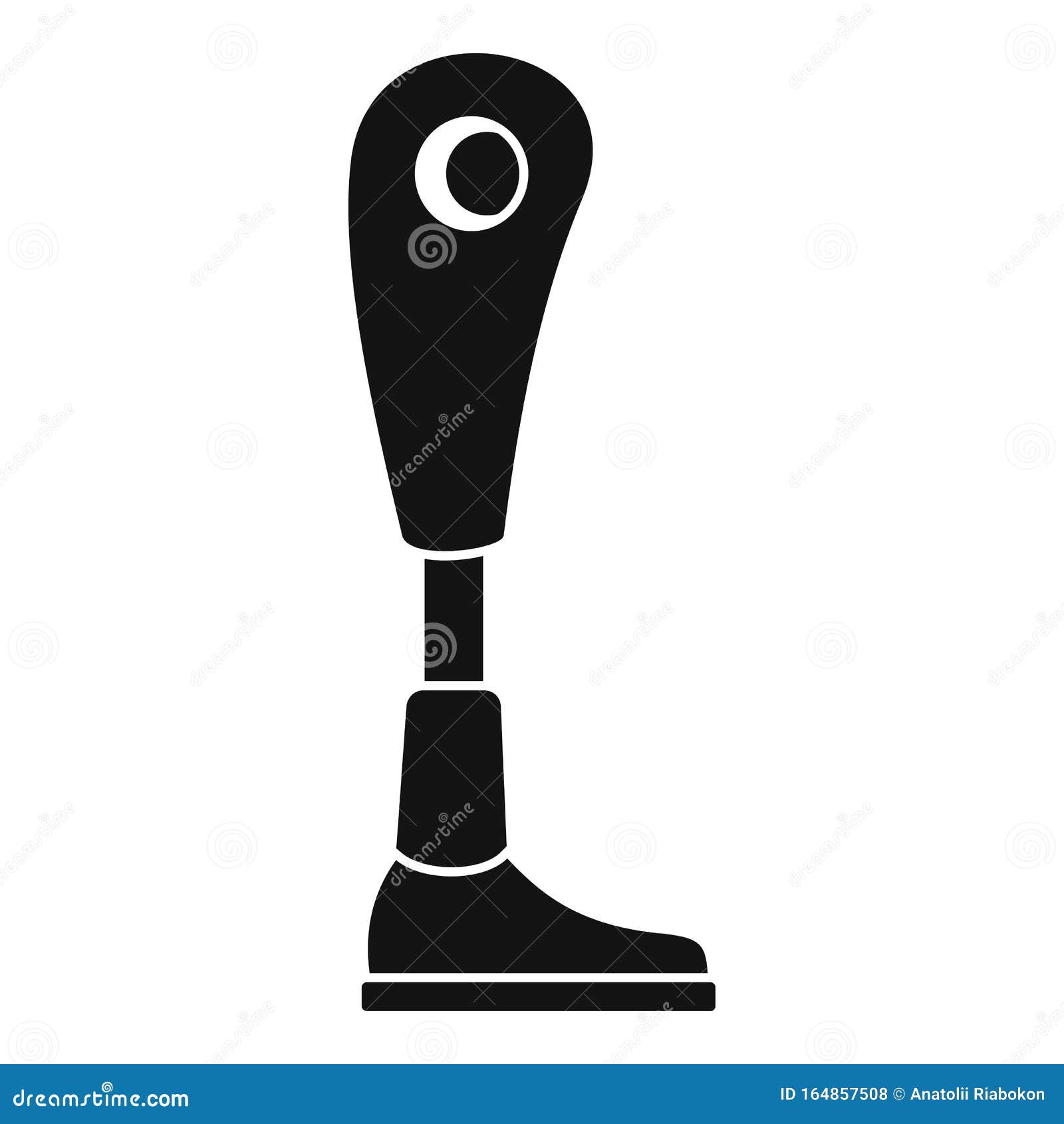 Leg Prosthesis Icon In Simple Style Cartoon Vector | CartoonDealer.com ...