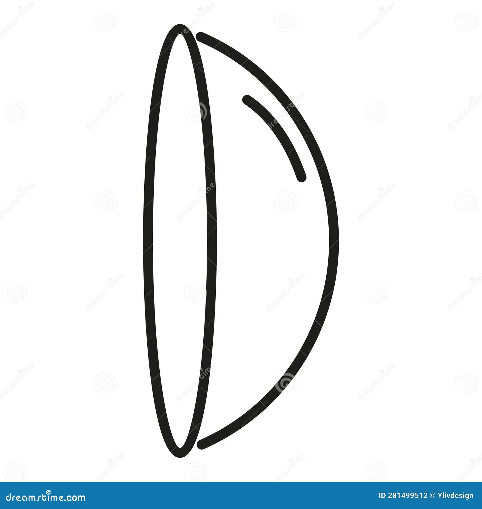 Modern Lens Icon Outline Vector. Eye Test Stock Illustration ...