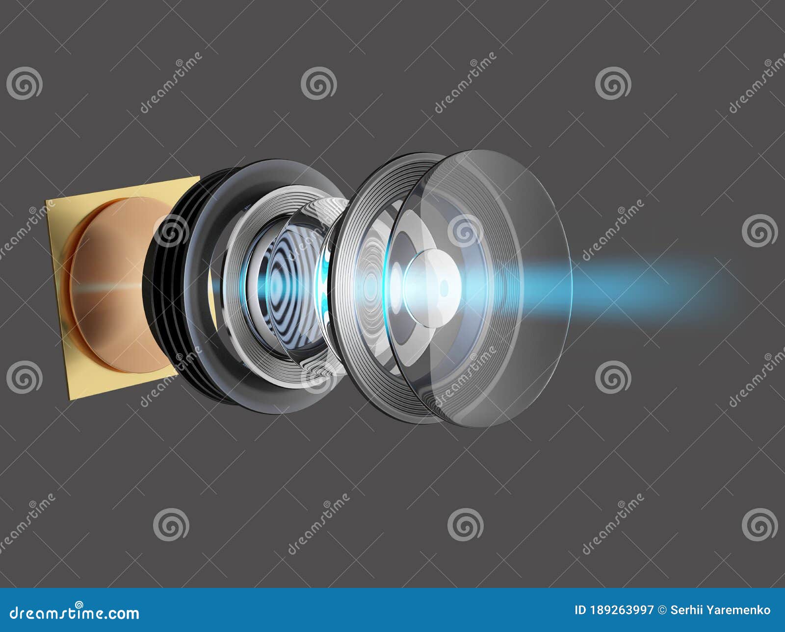 Modern Lens for Smartphone or Camera Stock Illustration - Illustration ...