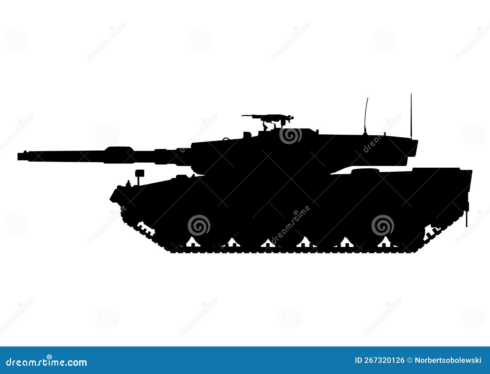 Modern Leopard 2 A4 Tank. Vector Stock Vector - Illustration of german ...