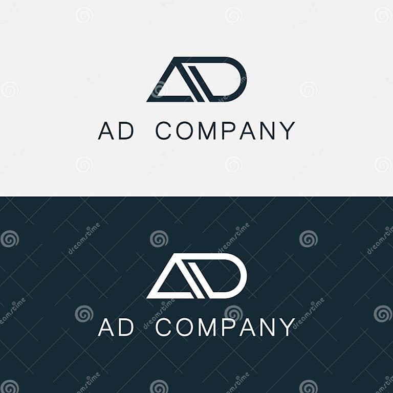 Modern Letter AD Logo Design Vector. Initial Letter AD Logo Vector ...