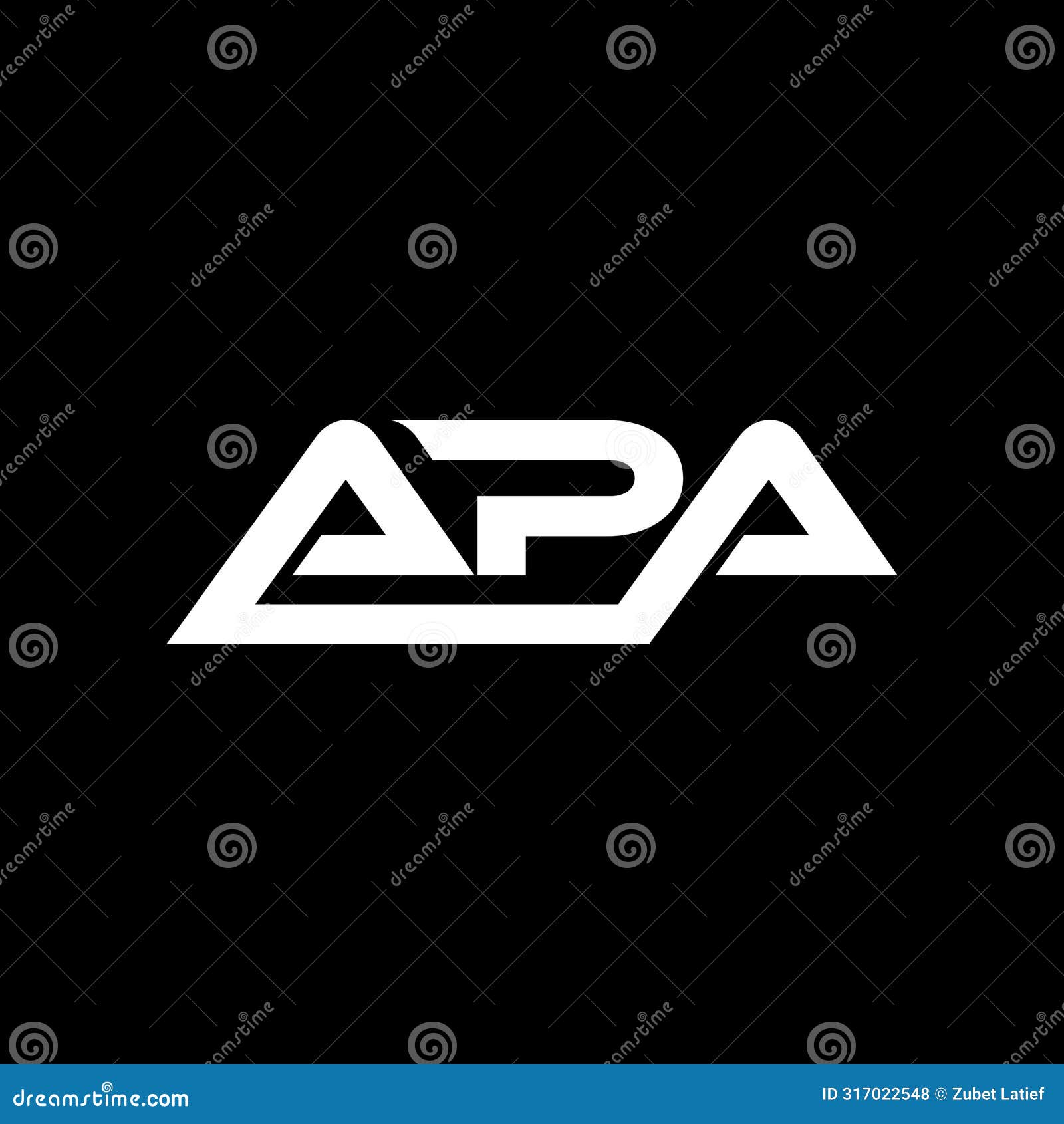Modern Letter APA Logo Design Minimalist, Logo for Your Template Stock ...