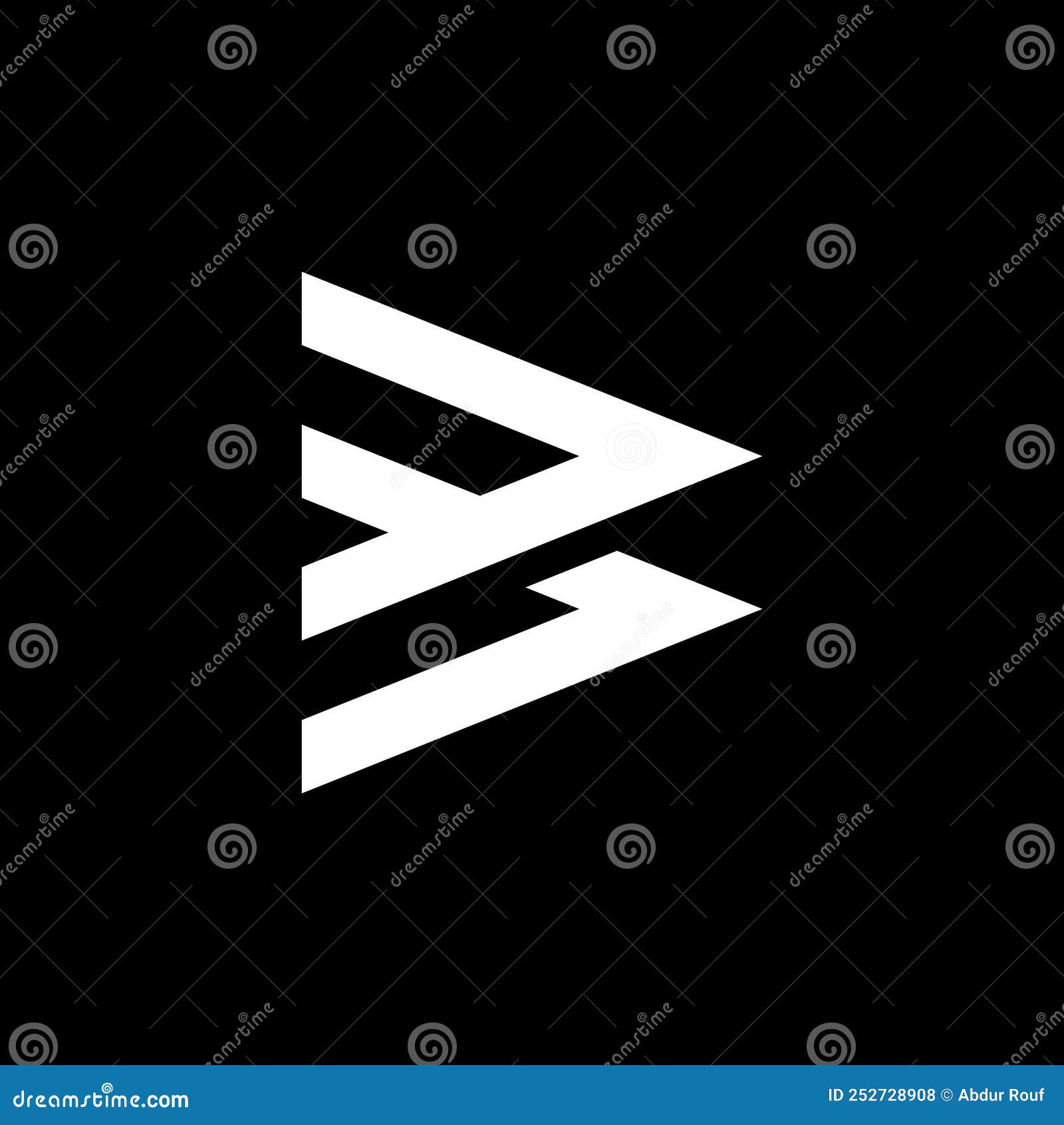 Modern Letter B with Overlapping Line Logo Design Stock Vector ...