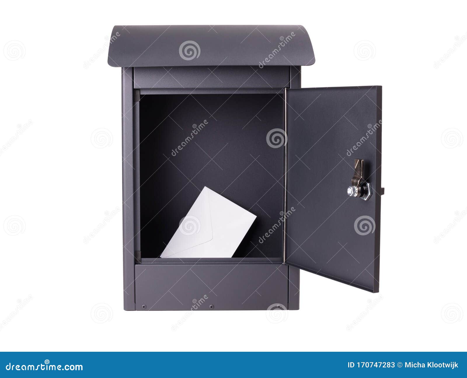 Modern letter-box isolated stock image. Image of concept - 170747283