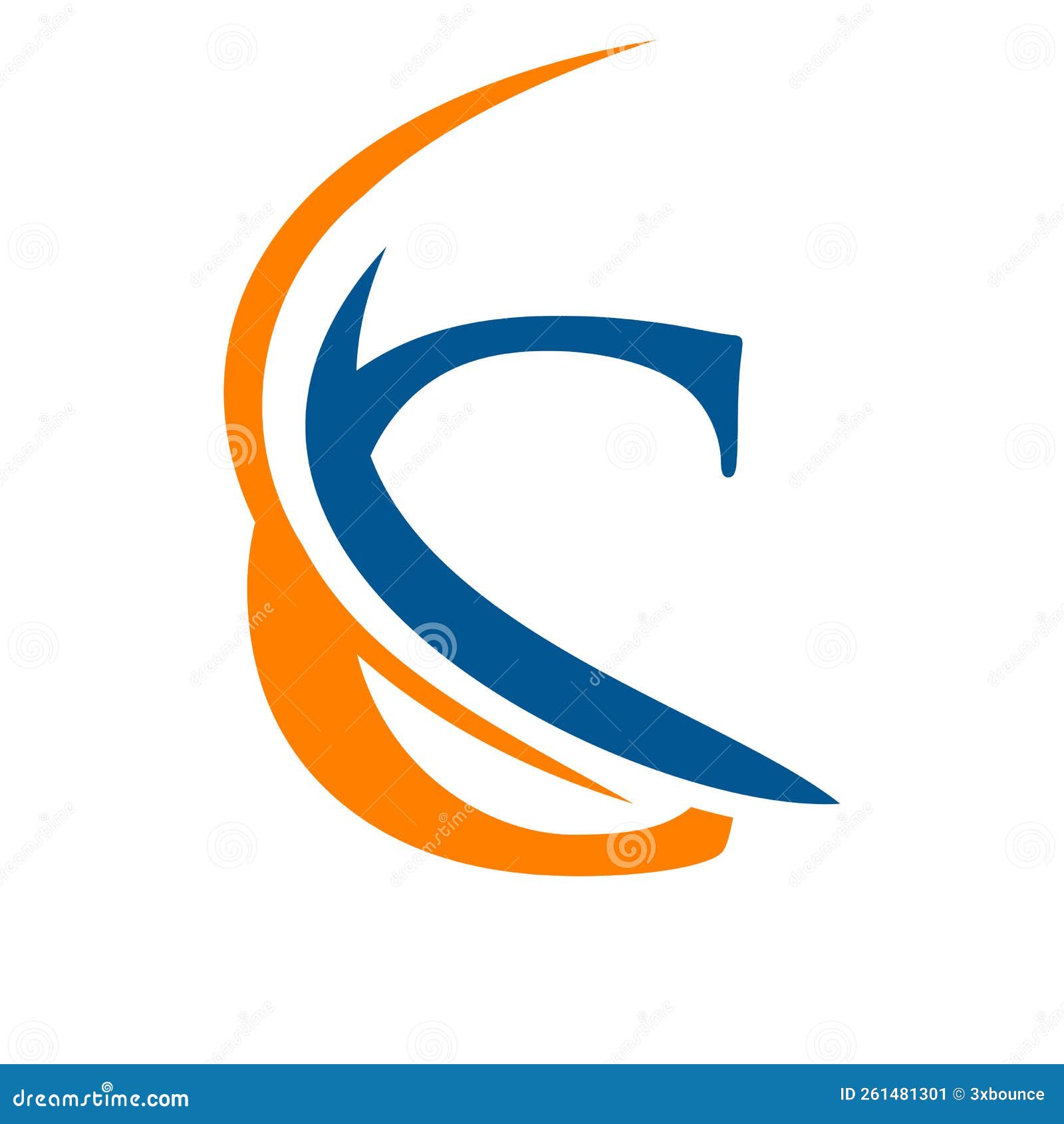 Modern Letter C Logo Template. C Letter Logo Design with Swoosh Icon ...