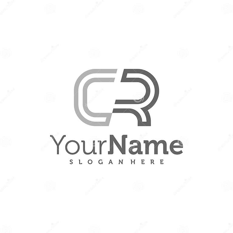 Modern Letter CR Logo Design Vector. Creative CR Logo Concepts Template ...