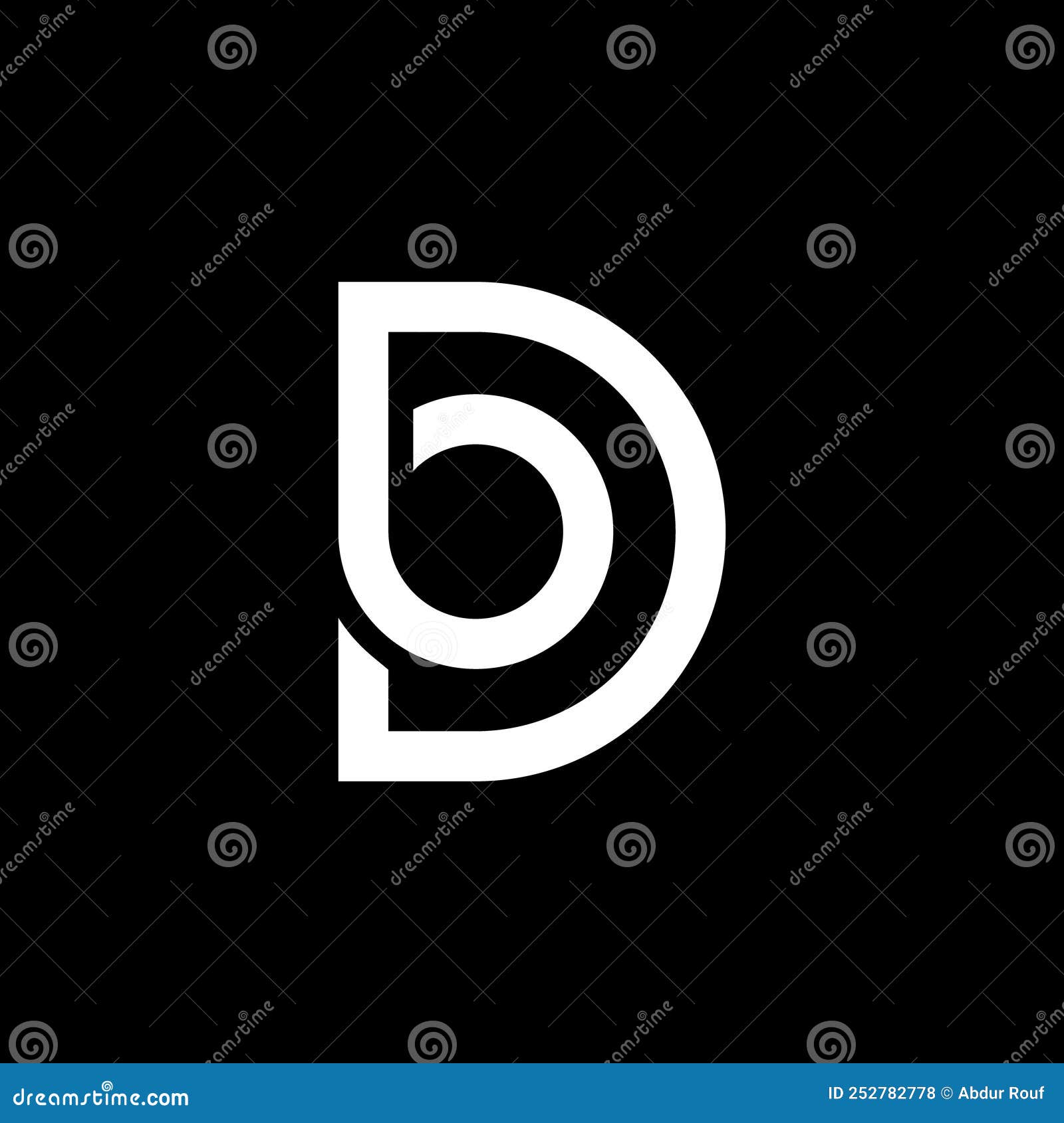 Modern Letter D with Overlapping Line Logo Design Stock Vector ... Modern Letter D with Overlapping Line Logo Design Stock Vector ...