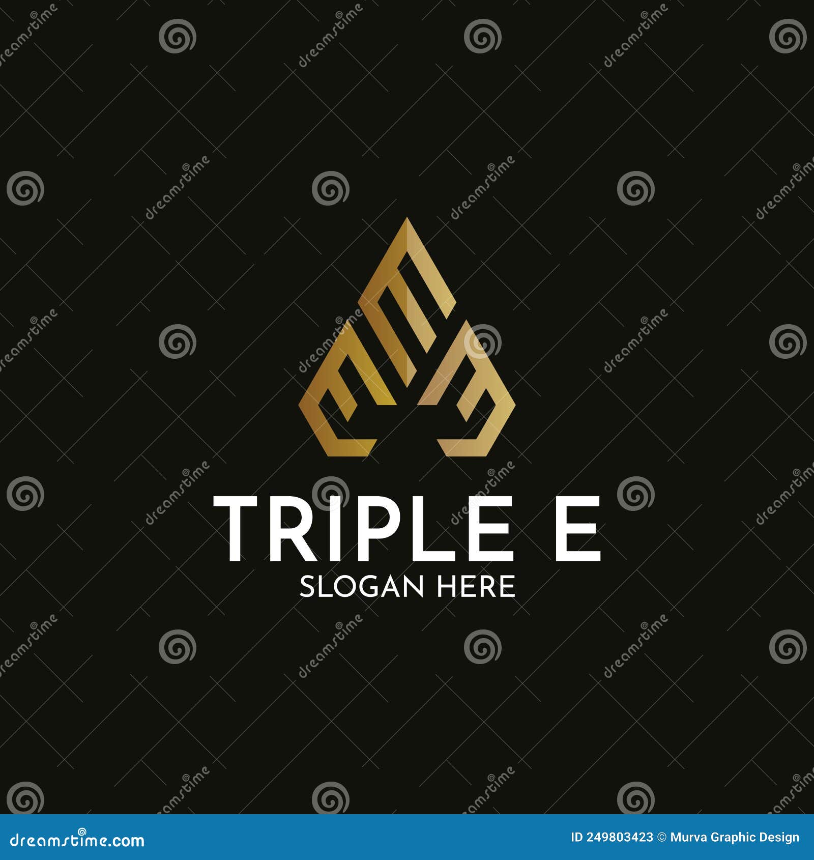 Triple E Logo Template Vector. Stock Vector - Illustration of power ...