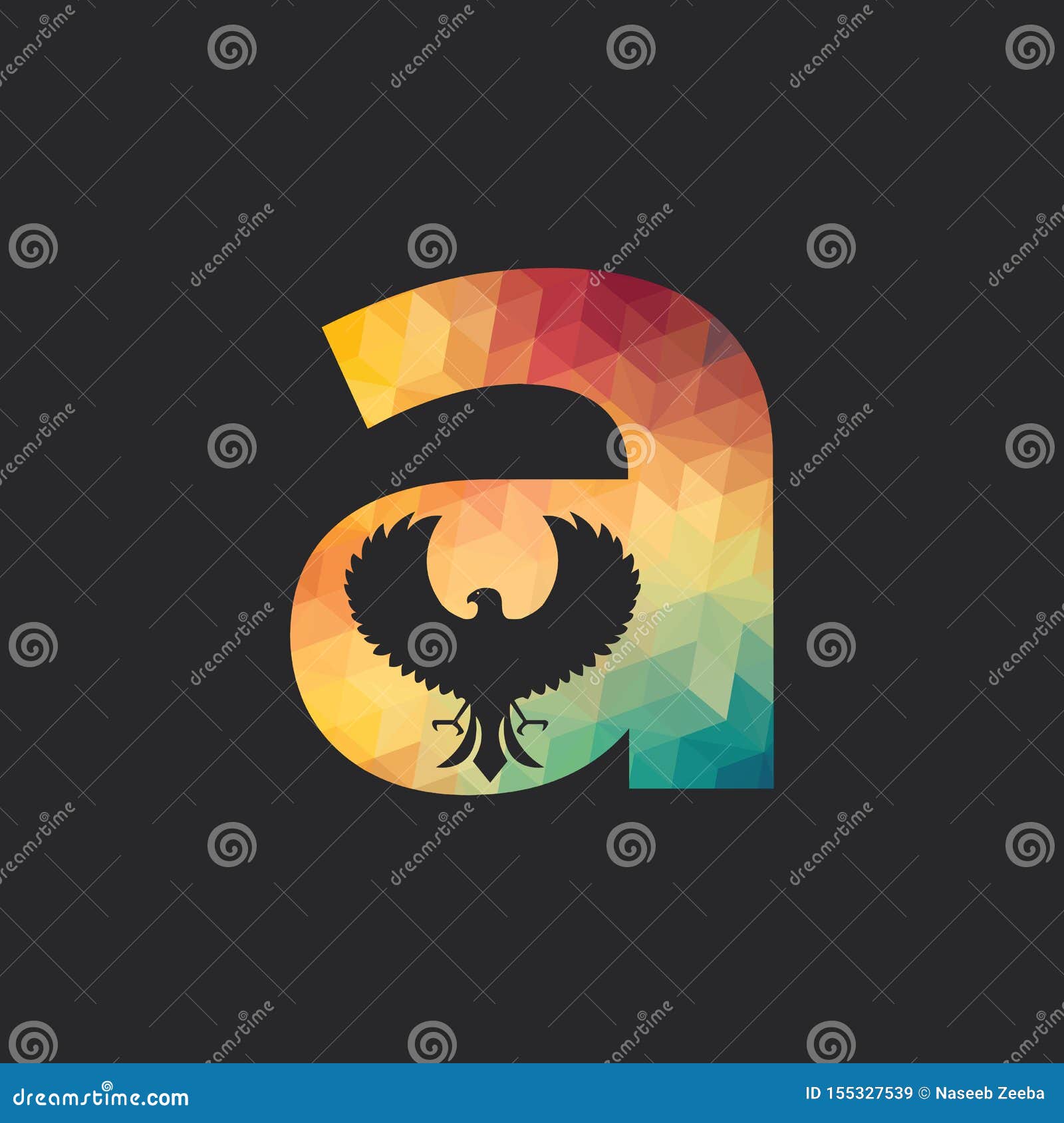 Modern Letter a Initial Falcon Logo Designs. Stock Vector ...