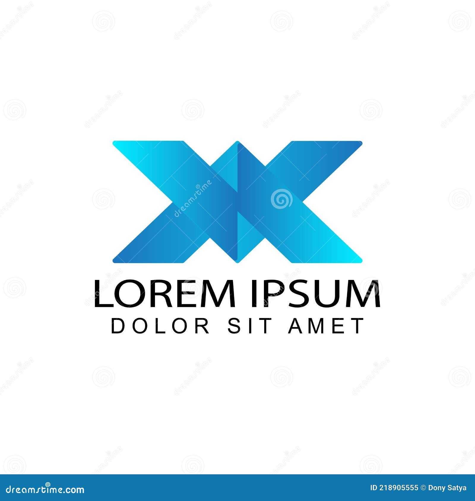 Modern Letter X Initial Logo Design Vector in Isolated White Background ...