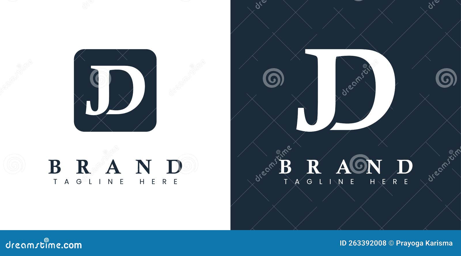 Modern Letter JD Logo, JD or DJ Initials Stock Illustration ...