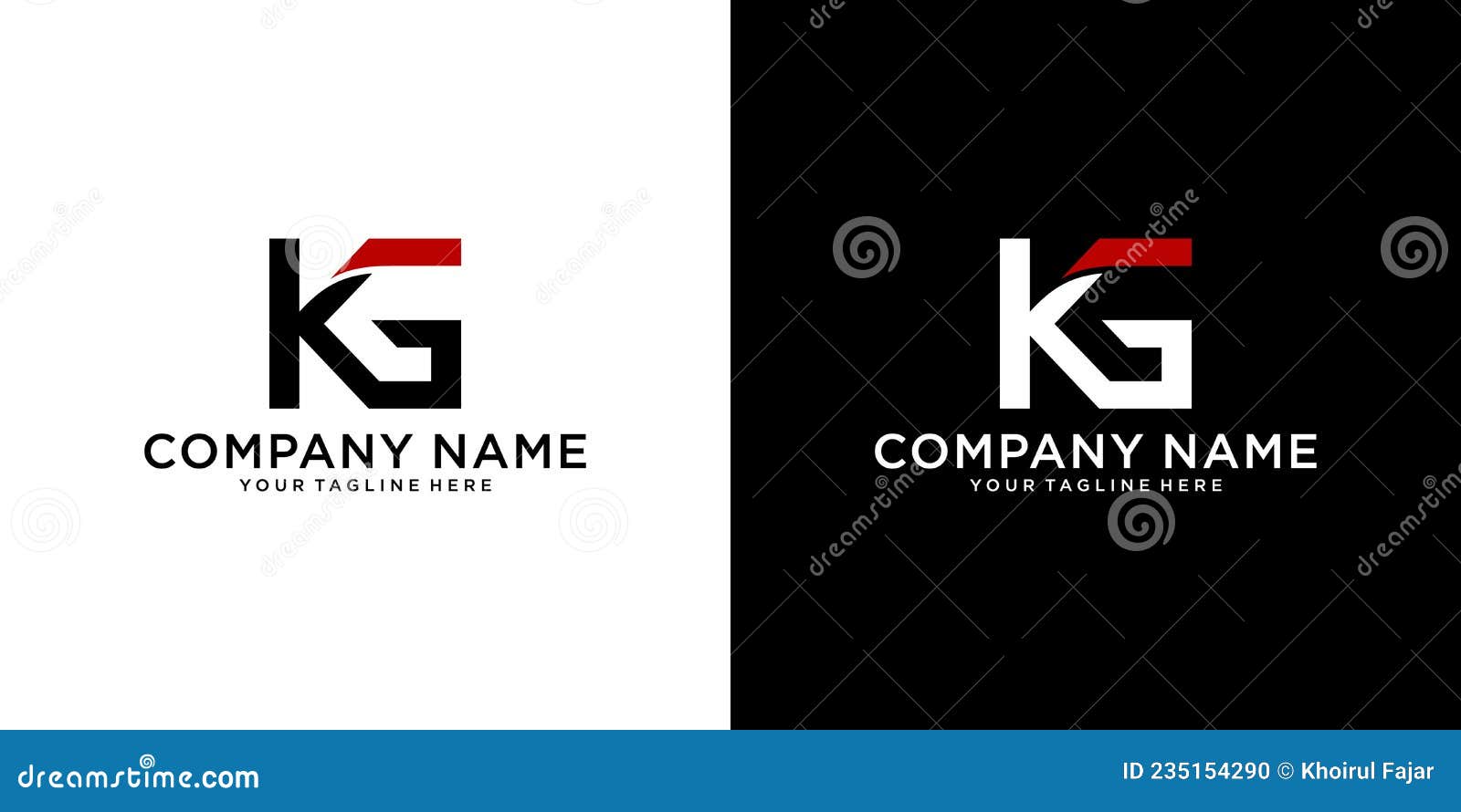 Modern Letter KG Logo Design Vector. Initial Linked Letter KG Logo ...