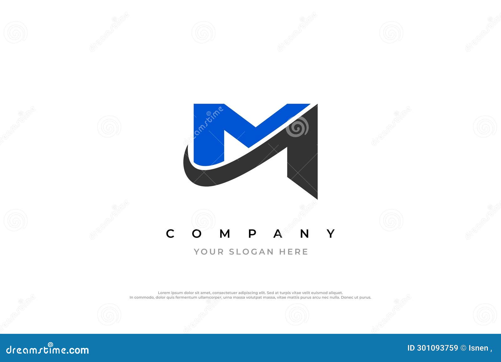 Modern Letter M Logo Design Stock Vector - Illustration of minimal ...