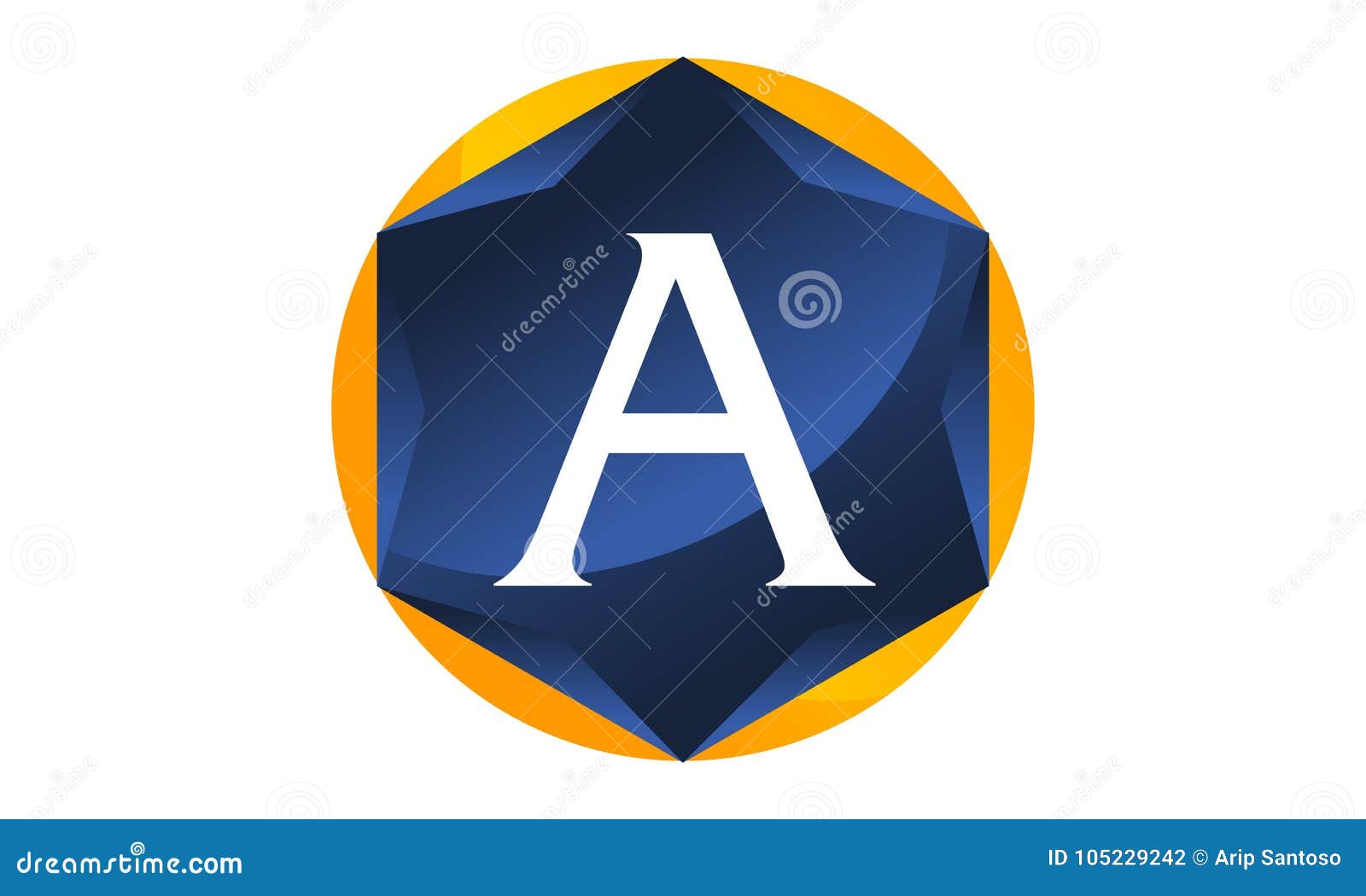 Modern Letter a stock vector. Illustration of diamond - 105229242