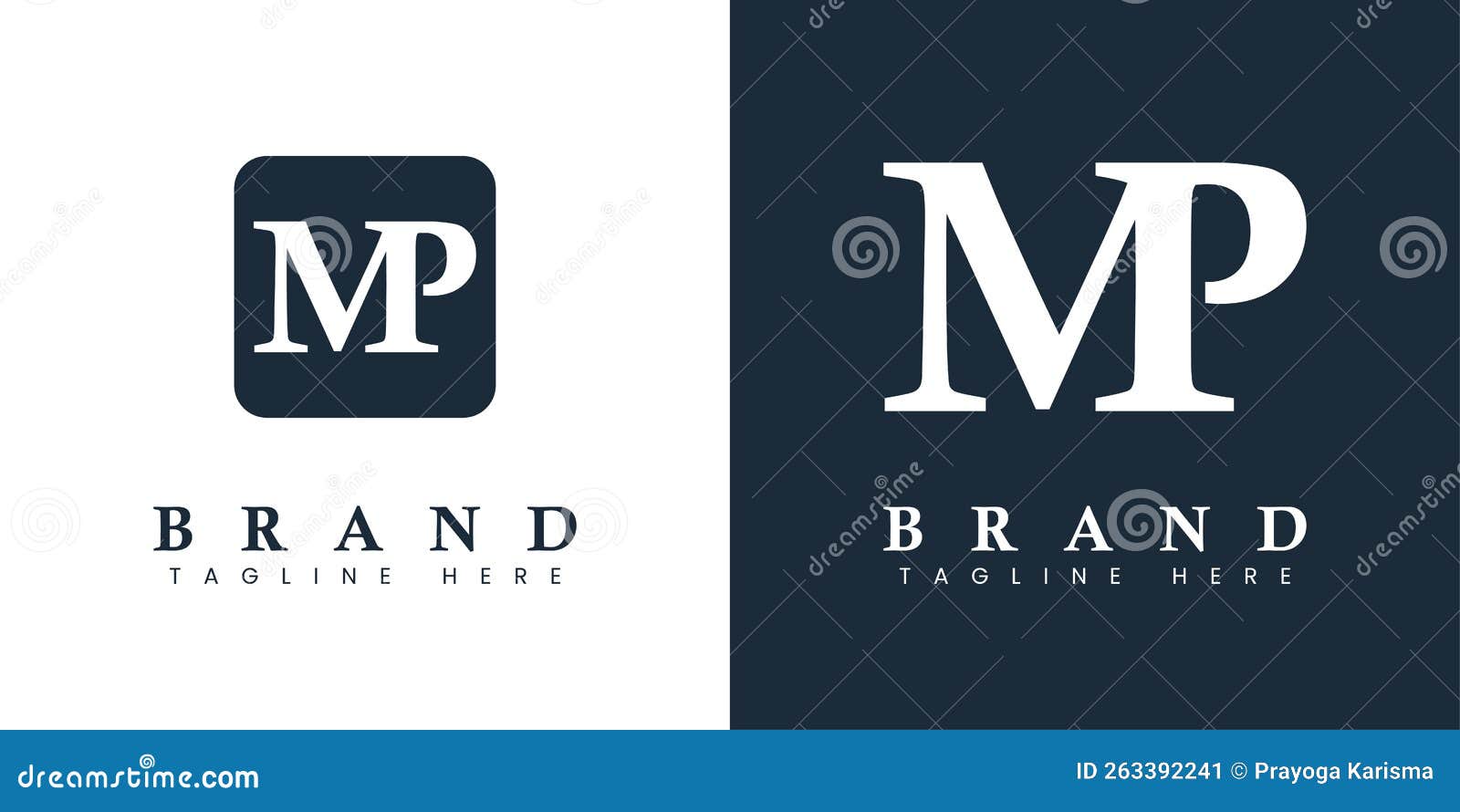 Modern Letter MP Logo, MP or PM Initials Stock Illustration ...